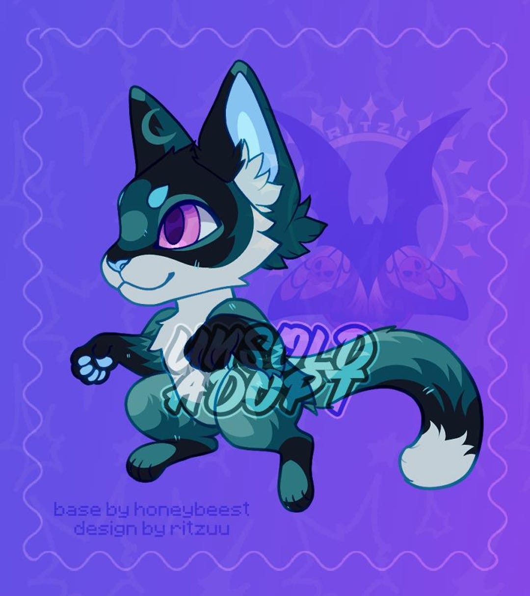 Green Chib Kitty Adopt! / Furry/fursona Adoptable - Etsy
