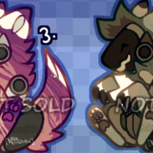 Chibi Protogen Adopts Protogen Furry/fursona Adoptables - Etsy Australia