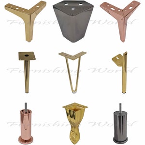 4 X Luxury Metal Legs / Feet for UK FURNITURE Sofas Stools - Etsy UK