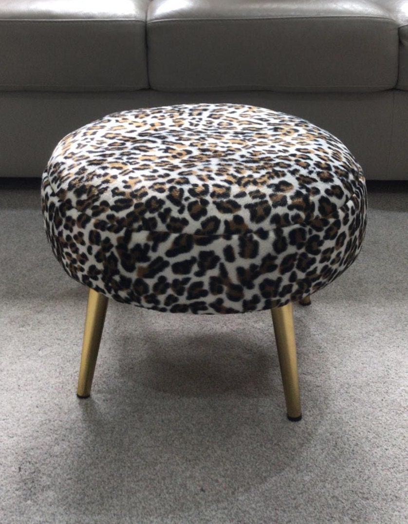 Leopard ottoman store