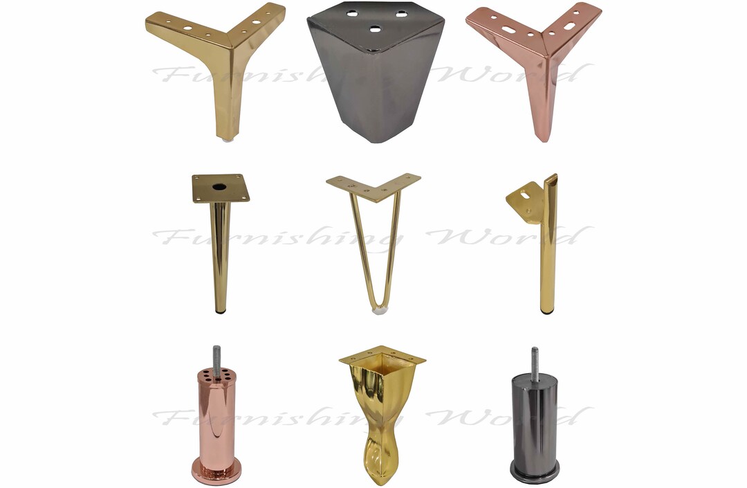 4 X Luxury Metal Legs / Feet for UK FURNITURE Sofas Stools - Etsy UK