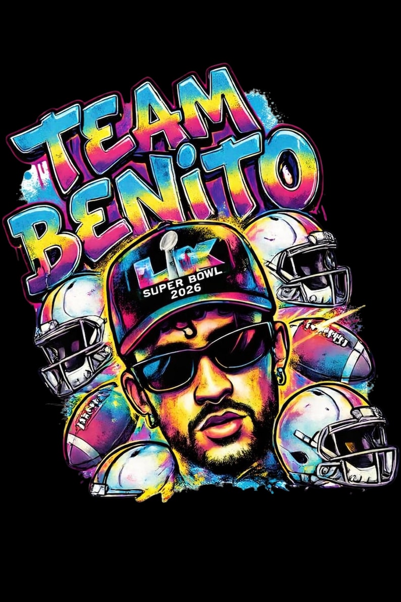 Team Benito Football DTF Transfer | Super Bowl 2026 - Etsy