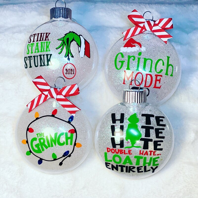 Grinch Christmas Ornament - Etsy
