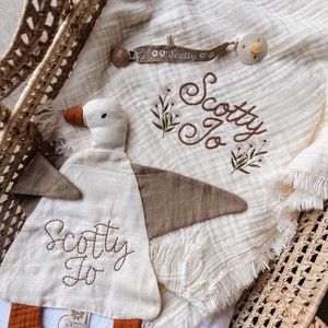Personalized Embroidered Baby Receiving Blanket, Baby Blanket With Name ...