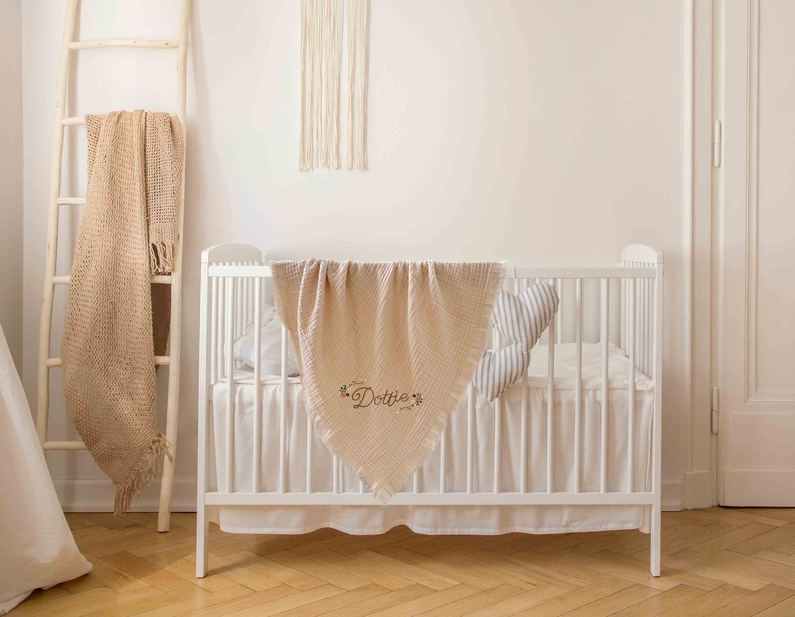 Personalized Embroidered Baby Receiving Blanket, Baby Blanket With Name ...