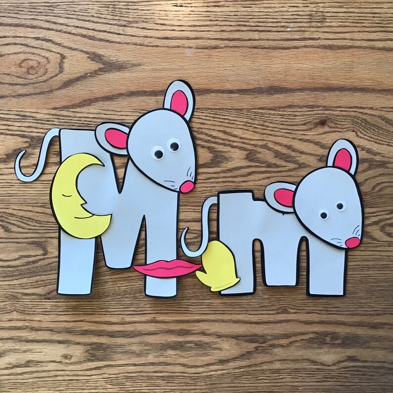 Printable Phonics Crafts the Sound of m Letter - Etsy