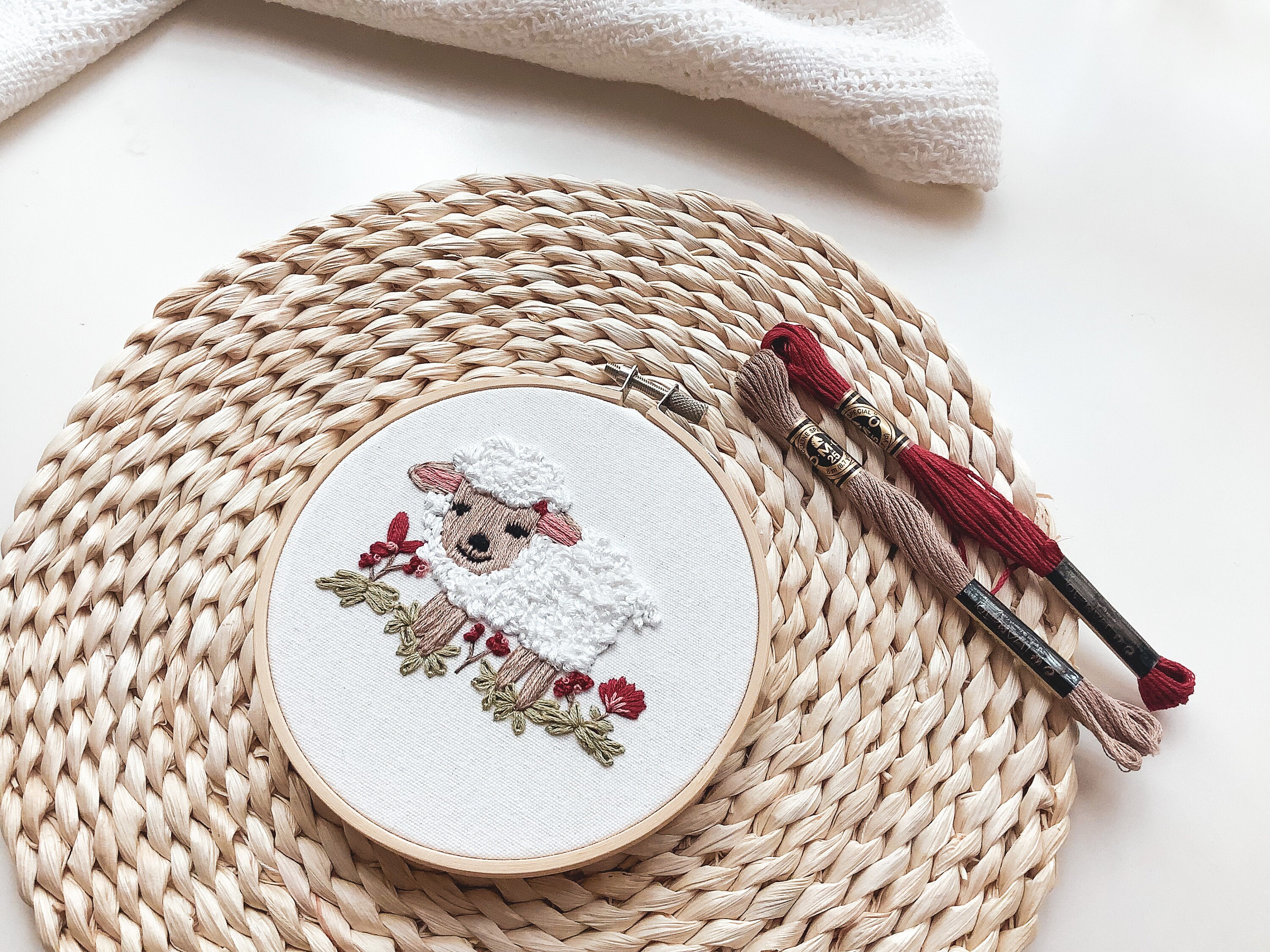 Sheep PDF Pattern Video Guide Embroidery Pattern Suzy the Sheep Animal ...