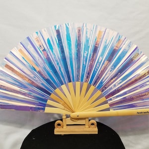 Mermaid Pearl Iridescent Hand Fan / Rave Accessory / Festival / Loud ...