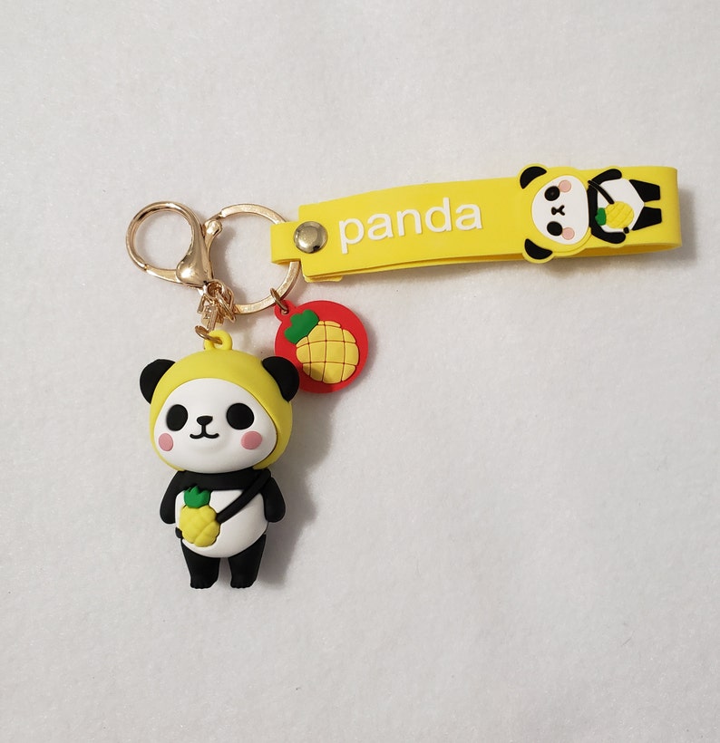 Panda Keychain / Super Cute Baby Panda Tassle Keychain / | Etsy