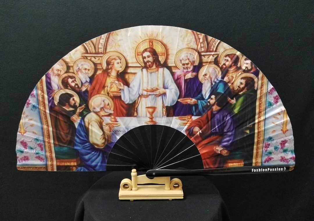 The Last Supper Hand Fan / Carthage / Big Clacking Fan / Christian ...