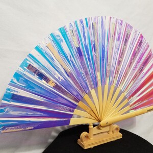 Mermaid Pearl Iridescent Hand Fan / Rave Accessory / Festival / Loud ...