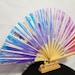 Mermaid Pearl Iridescent Hand Fan / Rave Accessory / Festival / Loud ...
