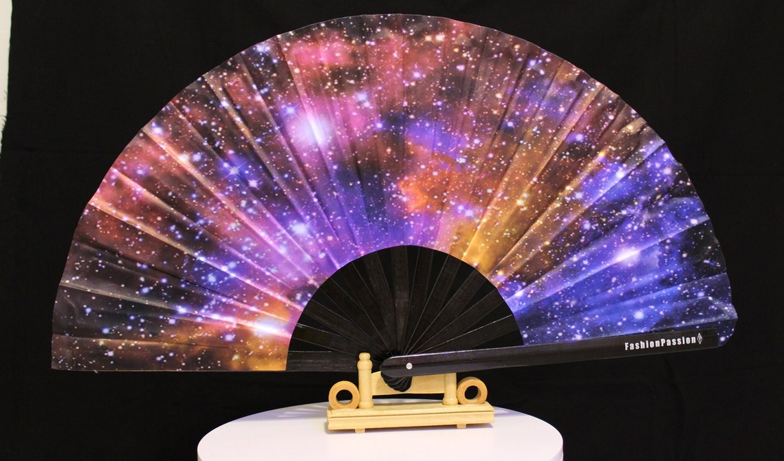 Interstellar Hand Fan / UV Glow Fan / Rave Accessory / Festival / Loud ...