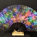 Bubble Trouble Hand Fan / UV Glow Fan / 3D / NEON / Bubbles / Rave ...