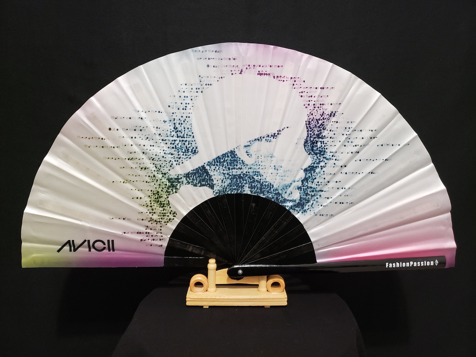 Tribute to Avicii Hand Fan / Large 13 Inch / Clacking Fan / Rave ...