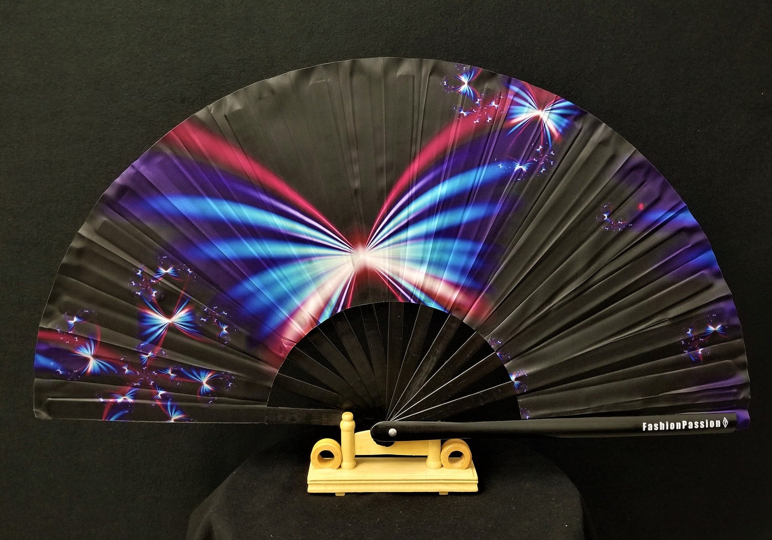 Ultraviolet Flutter Hand Fan / UV Glow Fan / NEON / Party / - Etsy