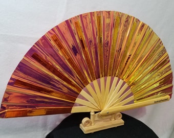 Mermaid Pearl Iridescent Hand Fan / Rave Accessory / Festival | Etsy