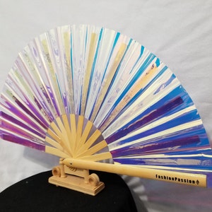 Mermaid Pearl Iridescent Hand Fan / Rave Accessory / Festival / Loud ...