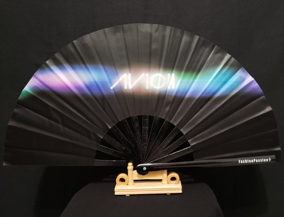 Tribute to Avicii Hand Fan / UV Glow Fan / Clacking Fan / Rave - Etsy