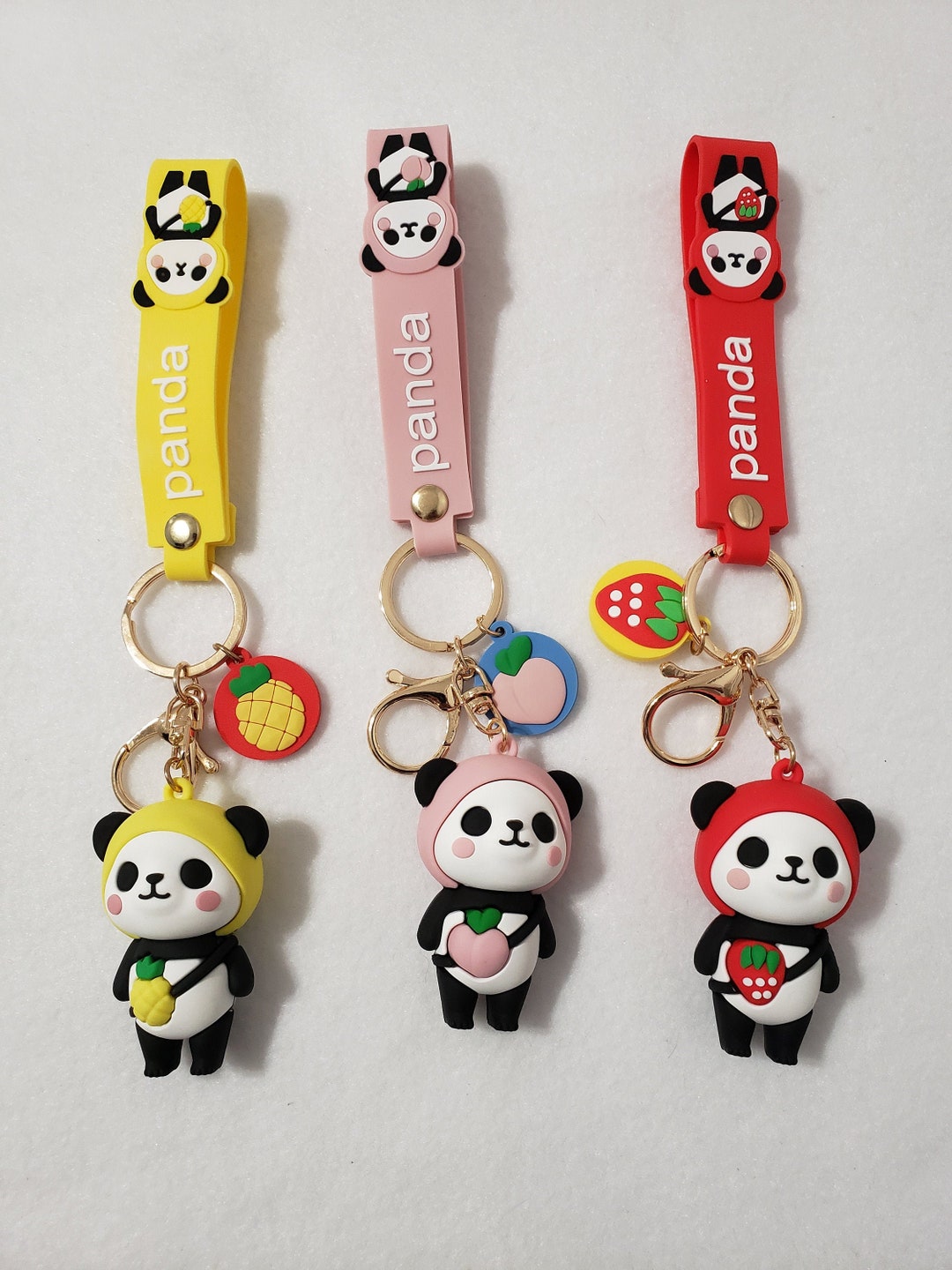 Panda Keychain / Super Cute Baby Panda Tassle Keychain / Japanese ...