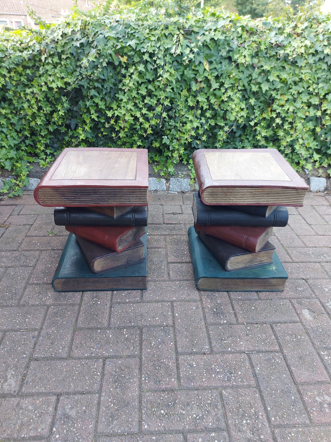 Pair of Unusual Side Tables in Shape of Stackable Books - Etsy UK