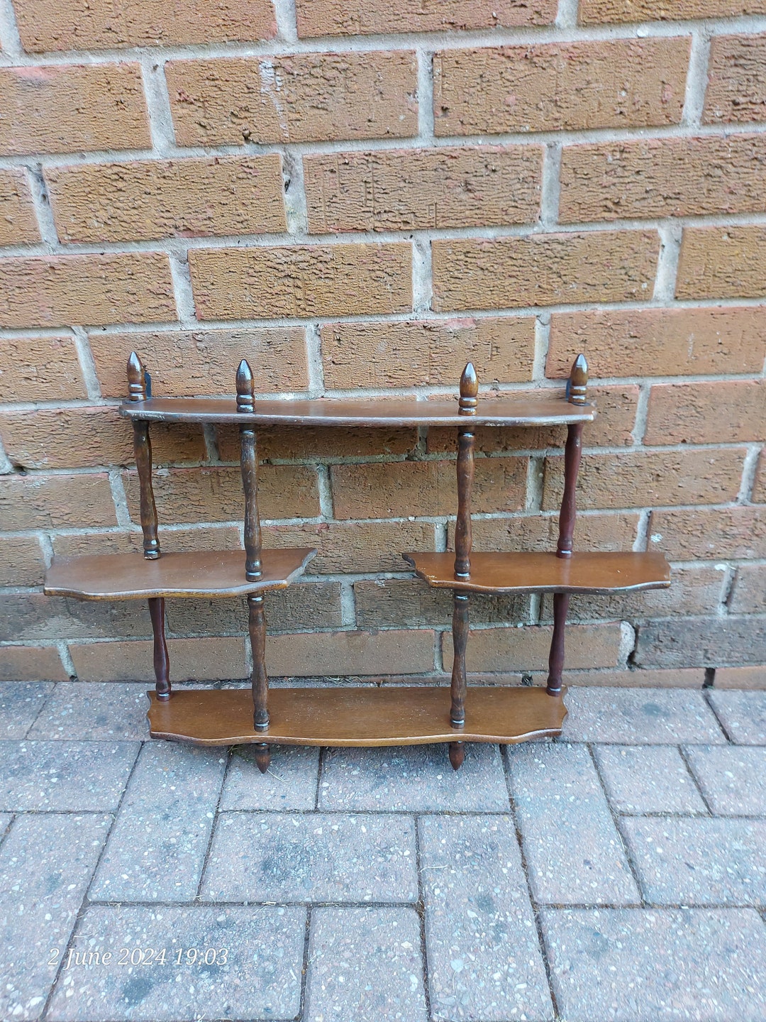 Vintage Wall Shelving Unit - Etsy