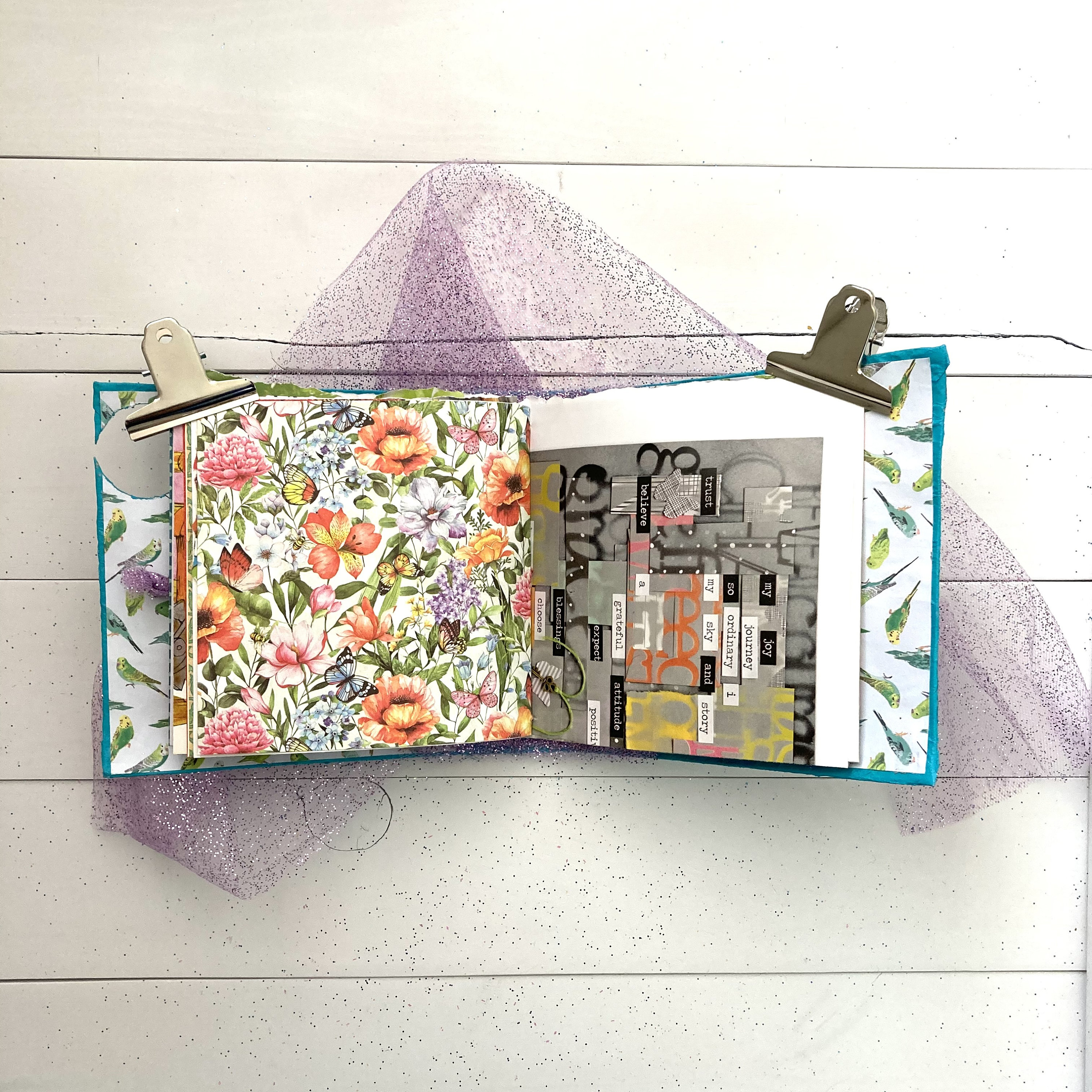 Handmade Junk Journal. Art Journal Kit. Journal Colorful. Mixed Media ...