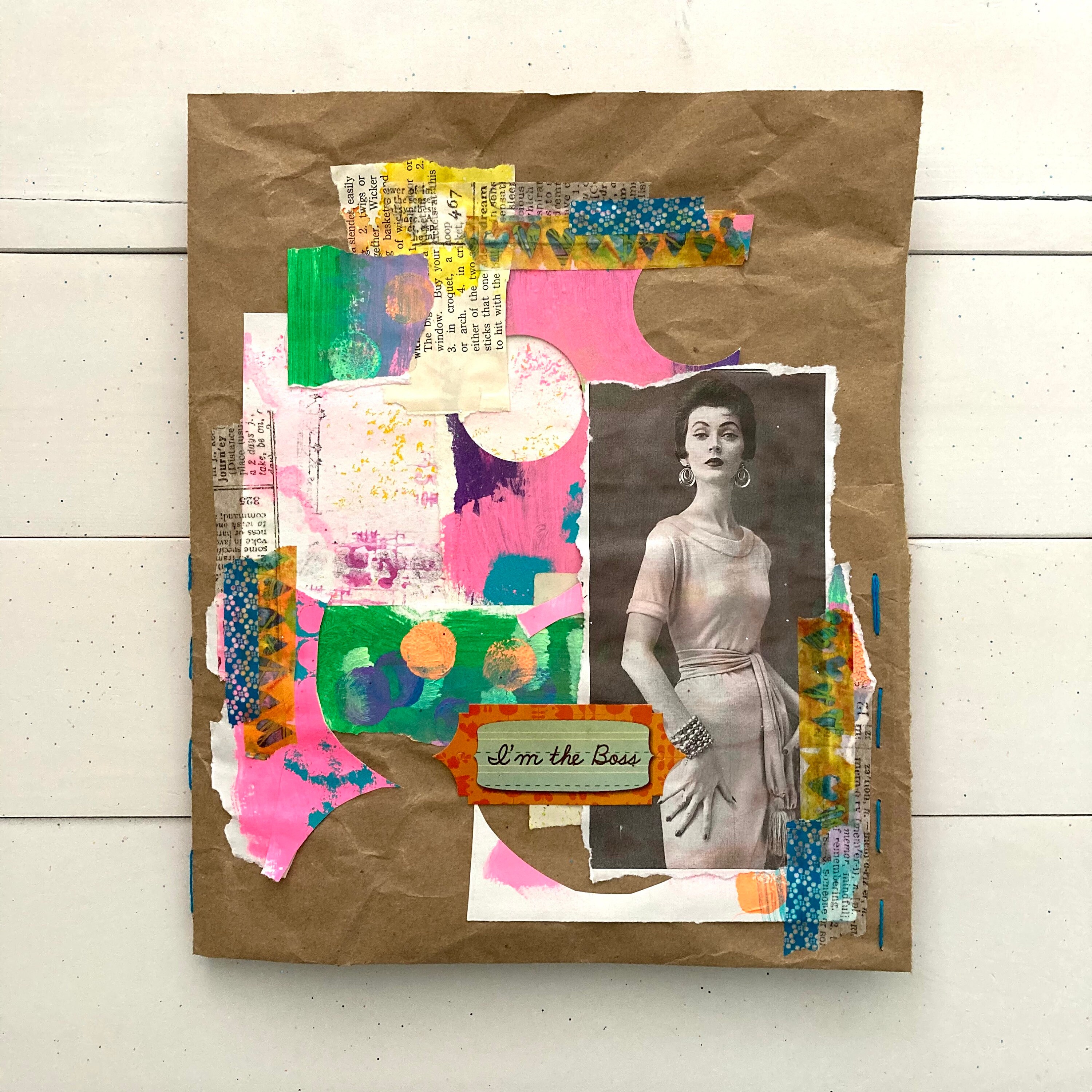 Handmade Junk Journal. Art Journal Kit. Journal Colorful. Mixed Media ...