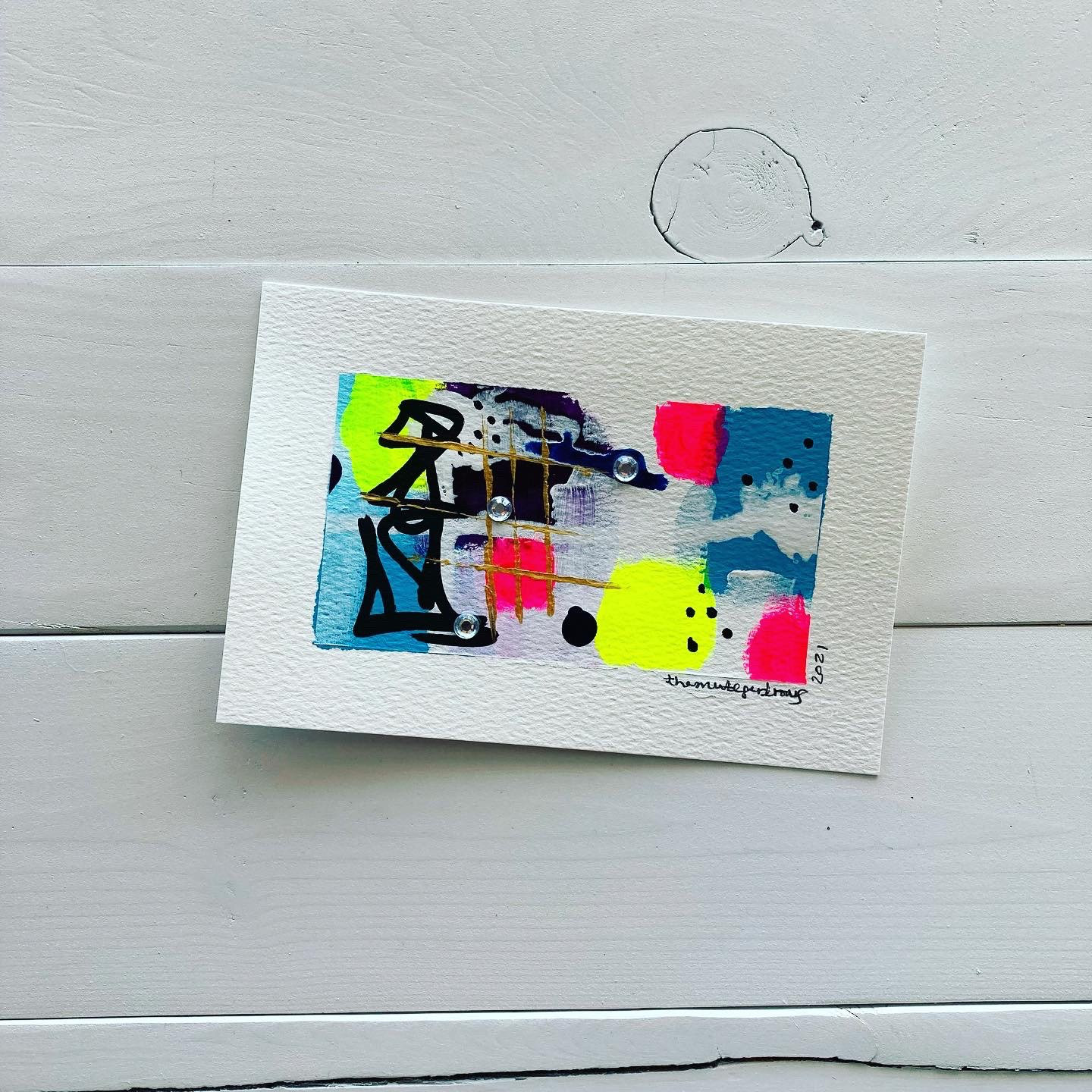 Abstract Art Cards. Mixed Media Cards. Art Note Cards. Handmade ...