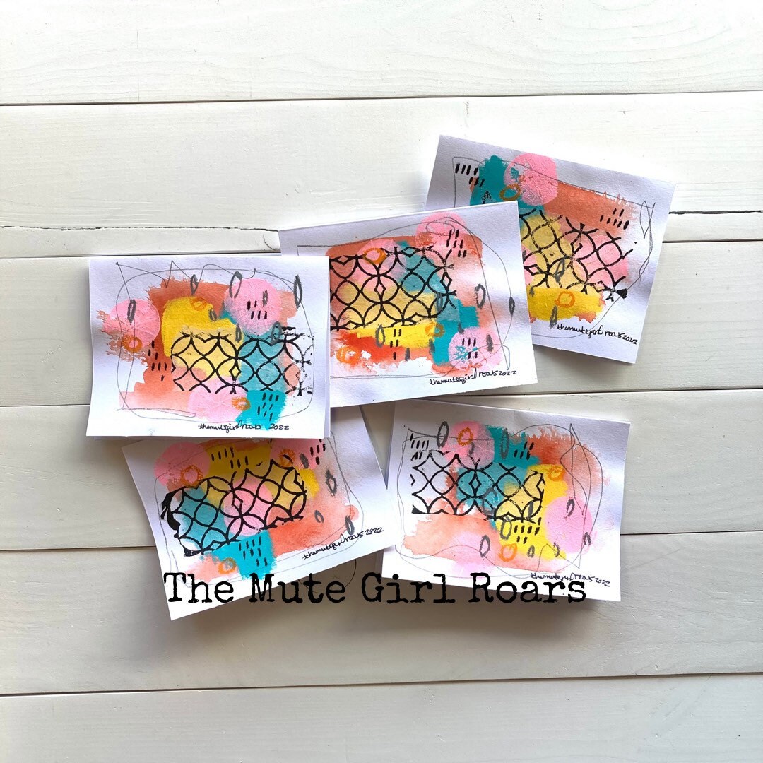 Original Art Cards. Art Notecards. Card Pack. Collage Art. Card and ...