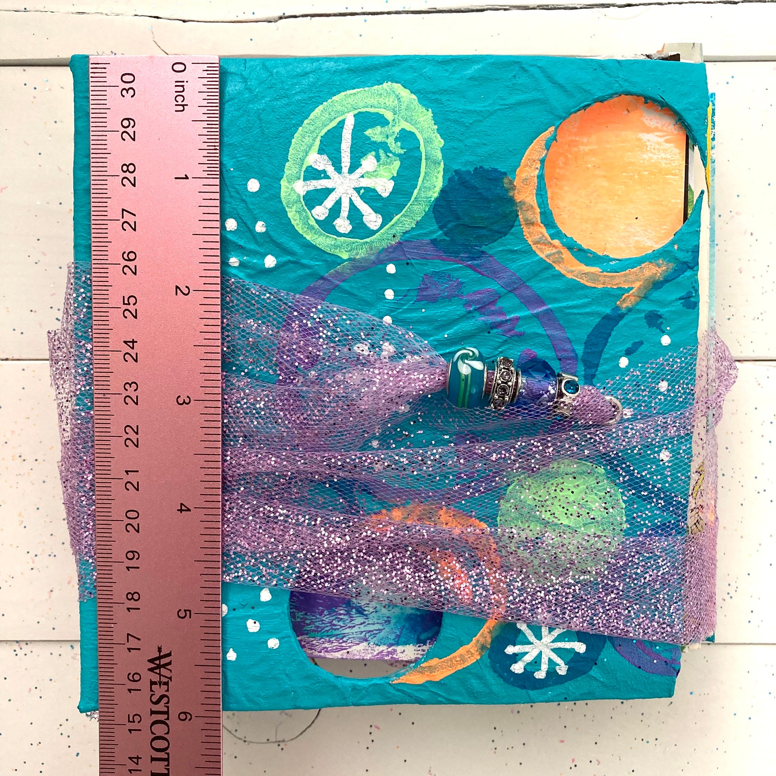 Handmade Junk Journal. Art Journal Kit. Journal Colorful. Mixed Media ...