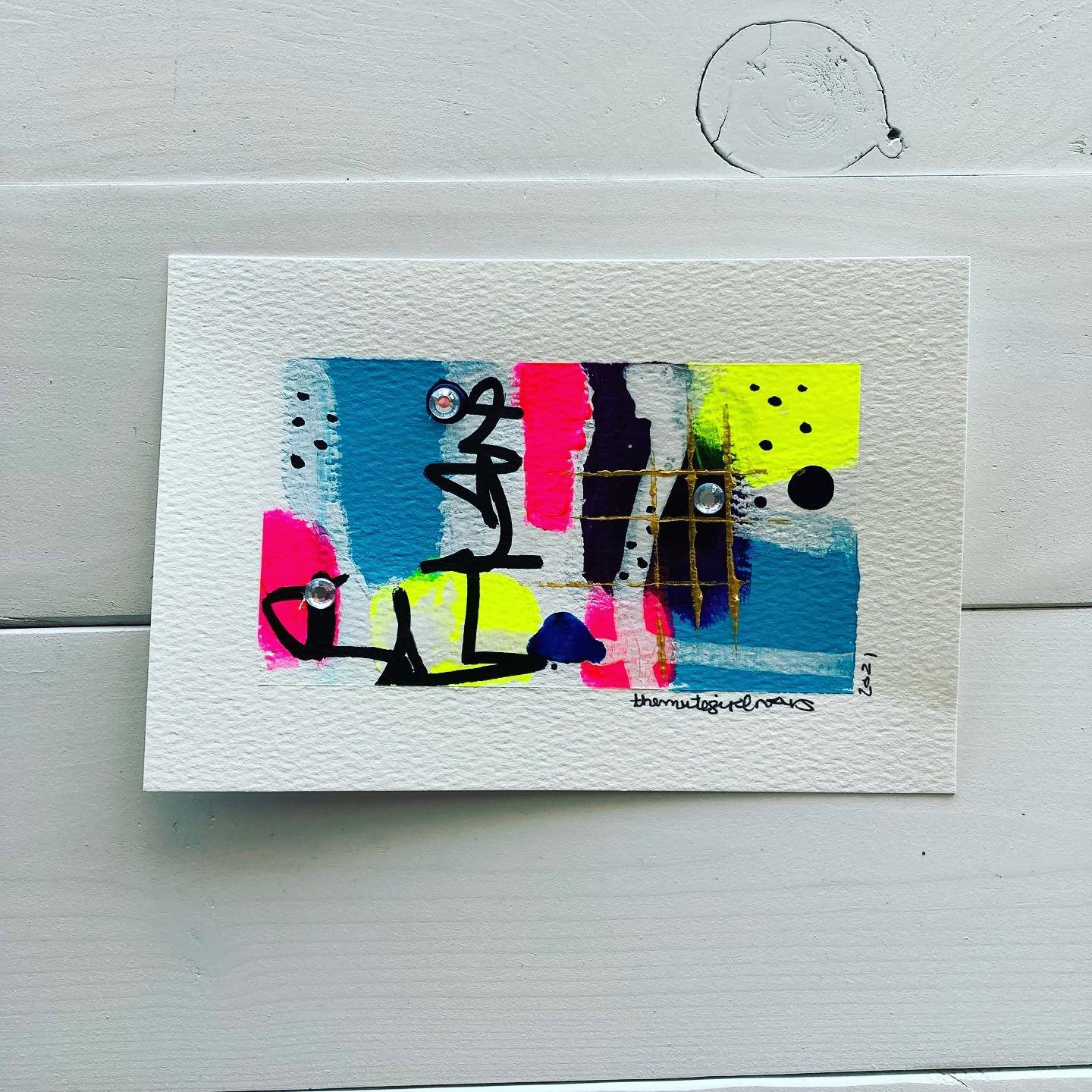 Abstract Art Cards. Mixed Media Cards. Art Note Cards. Handmade ...