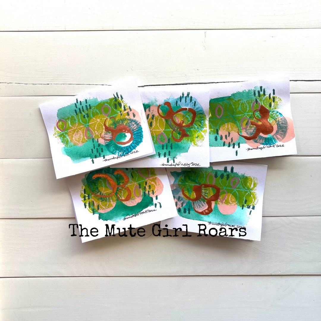 Abstract Art Card. Art Notecards. Original Art Cards. Card Pack ...