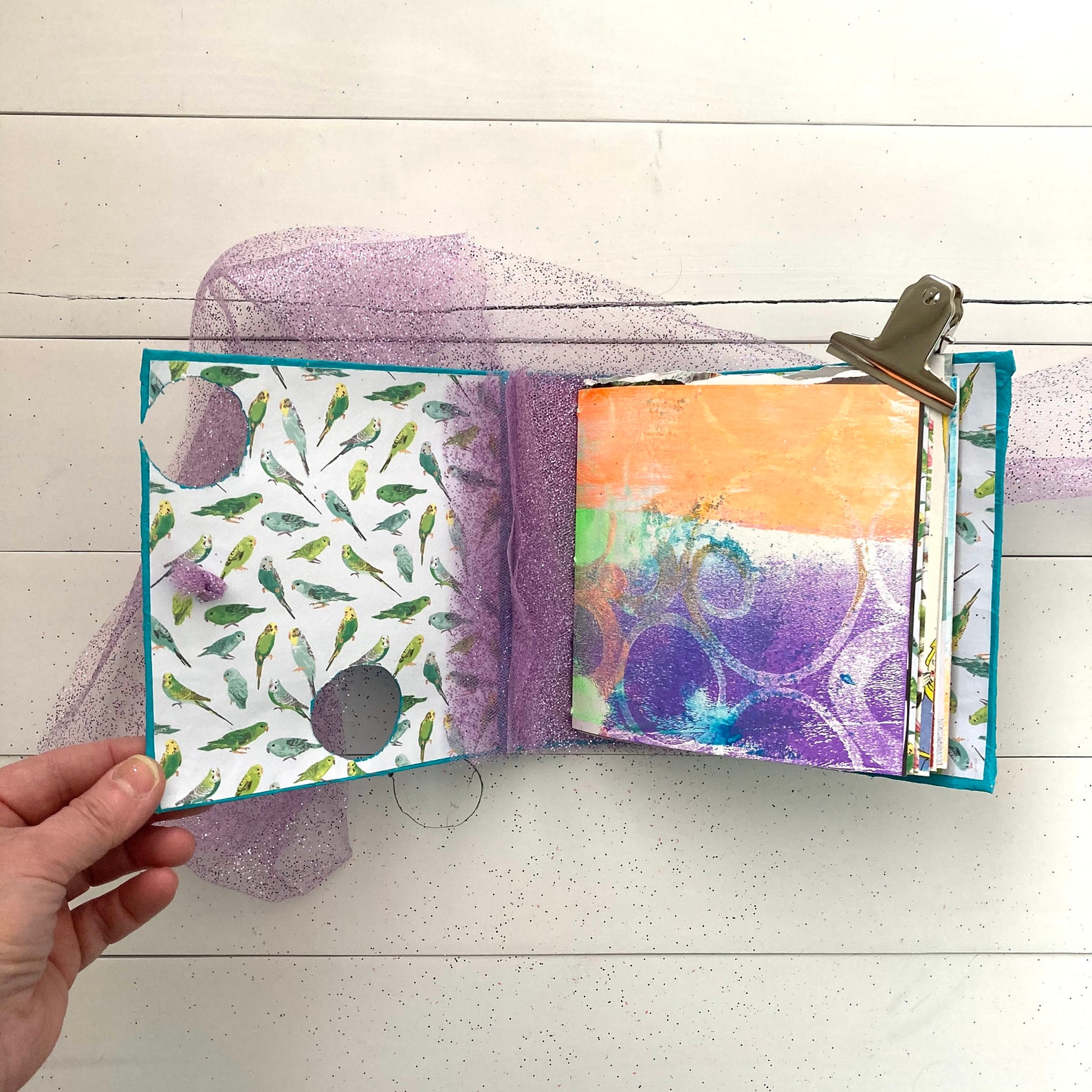 Handmade Junk Journal. Art Journal Kit. Journal Colorful. Mixed Media ...