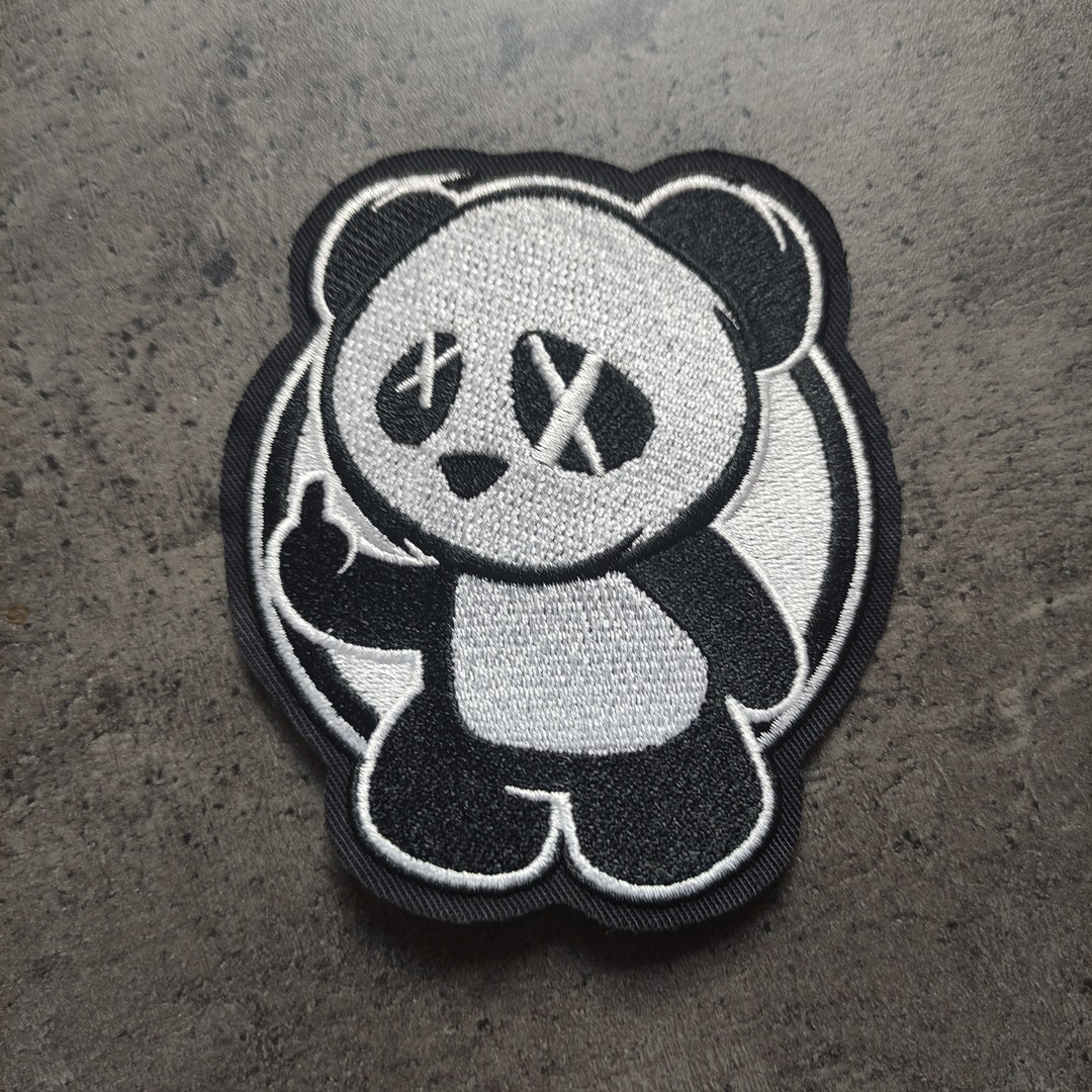 Rude Panda Rebel Patch - Etsy