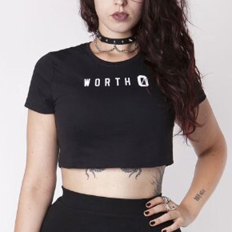 Gothic Goth Crop Top - Etsy