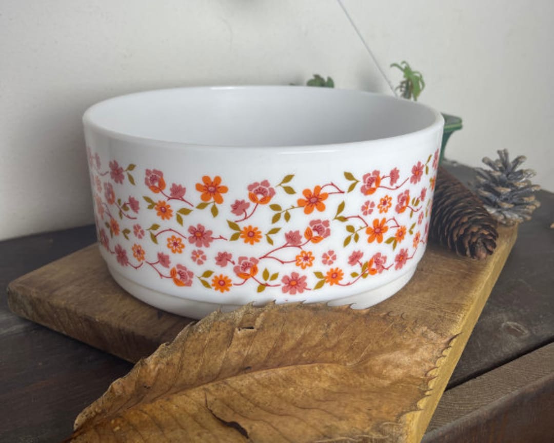 Vintage Arcopal France Opaline Large Bowl - Etsy