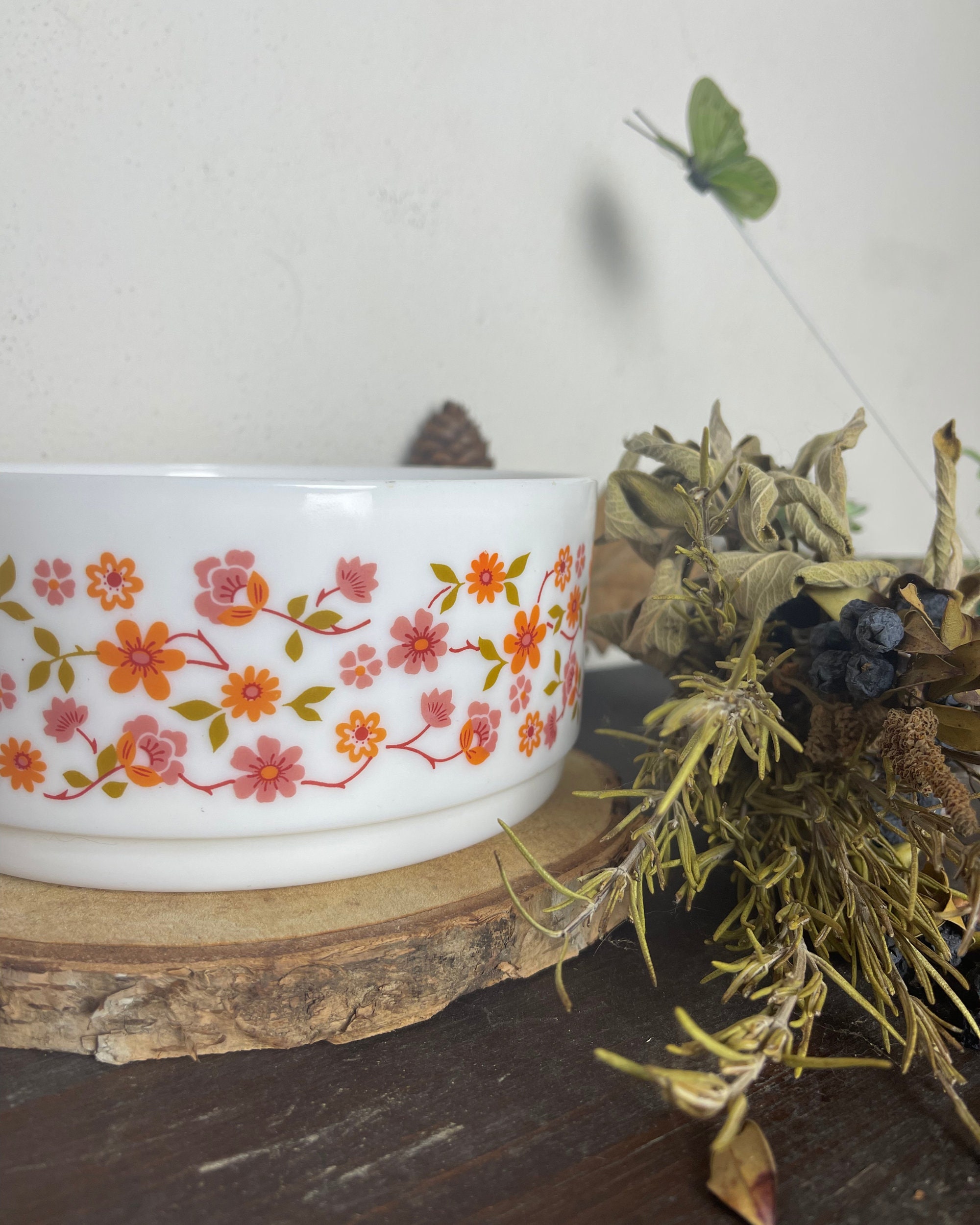 Vintage Arcopal France Opaline Large Bowl - Etsy