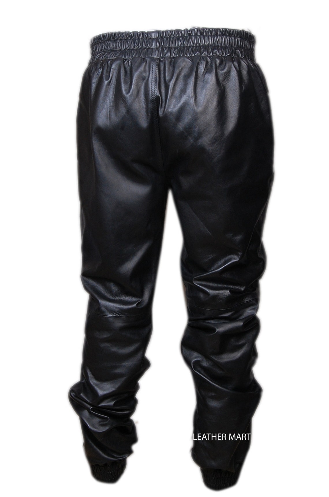 New Mens Women Leather Unisex Sweat Pants Designer Joggers - Etsy