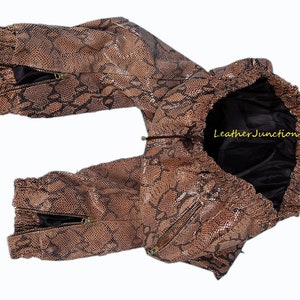 New Mens Women Snake Print Leather Unisex Sweat Pants Designer - Etsy