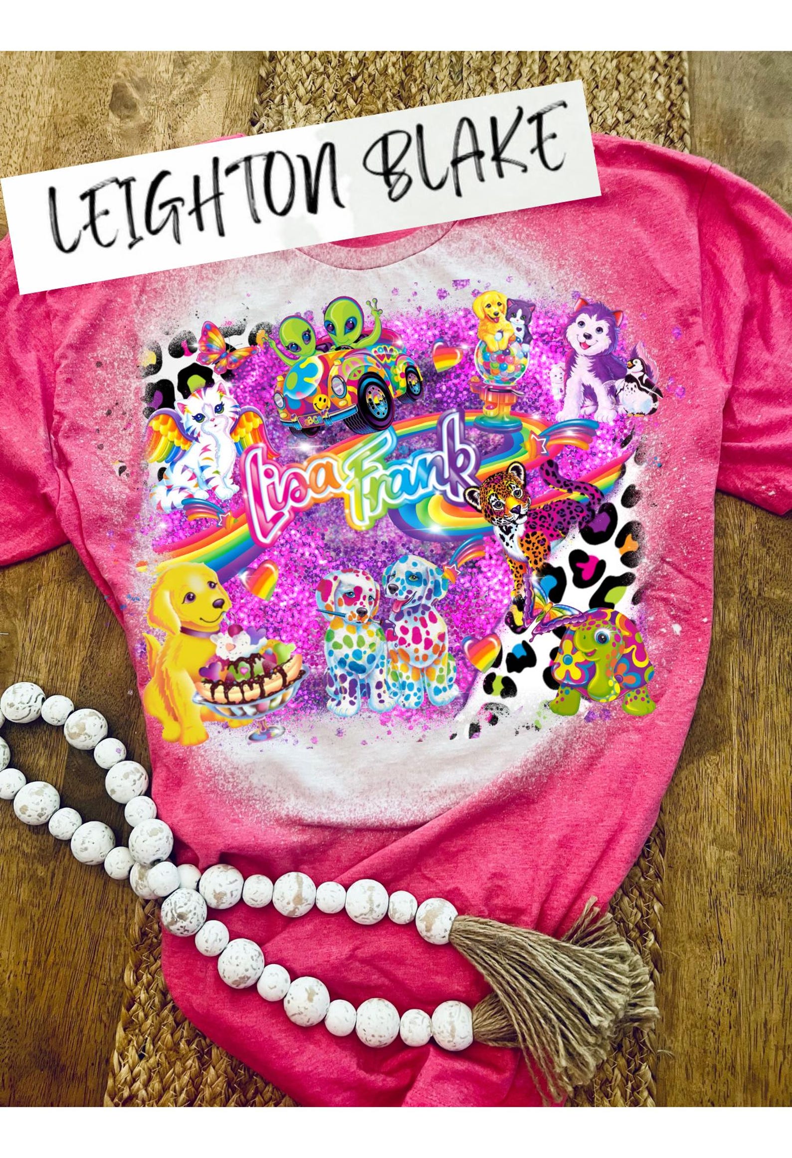 Lisa Frank Bleached Tee - Etsy