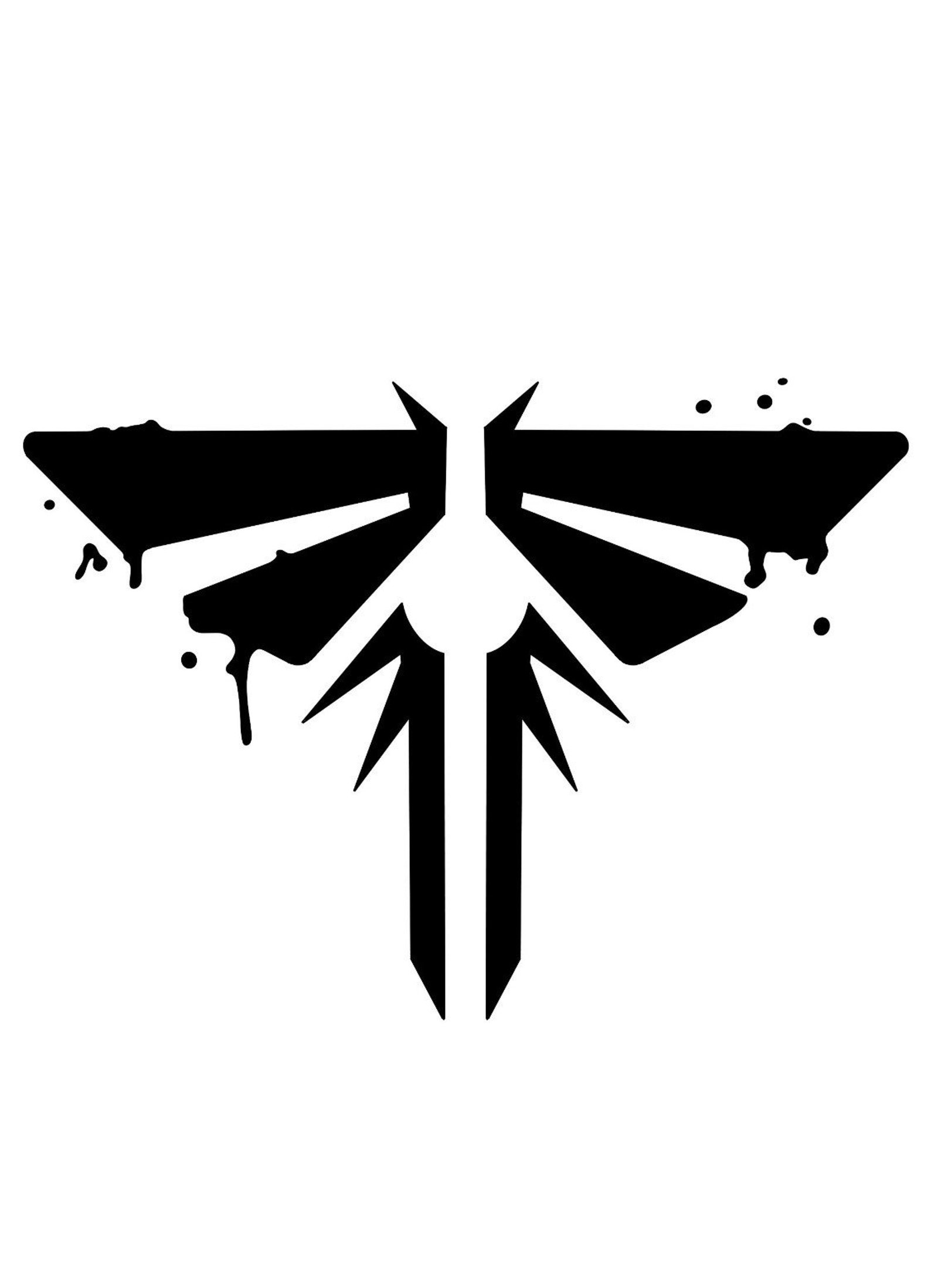 Painted Firefly Symbol the Last of Us Vinyl Decal | Etsy