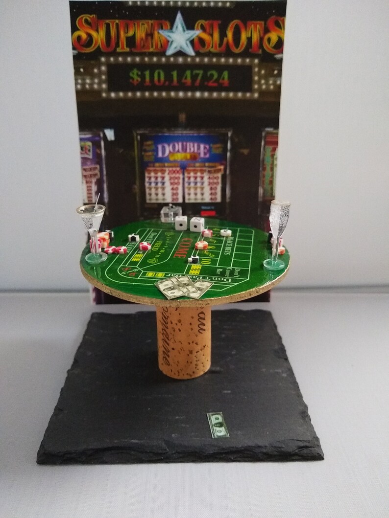 Gambler Craps Table Miniature Diorama Casino Gift Idea | Etsy