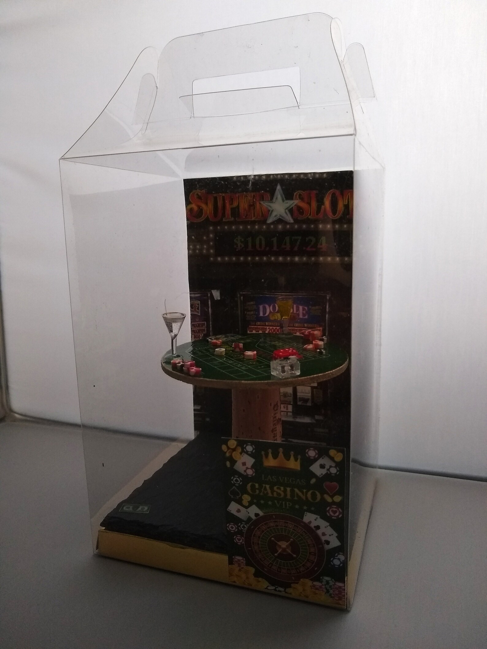 Gambler Craps Table Miniature Diorama Casino Gift Idea Gambling Silly ...