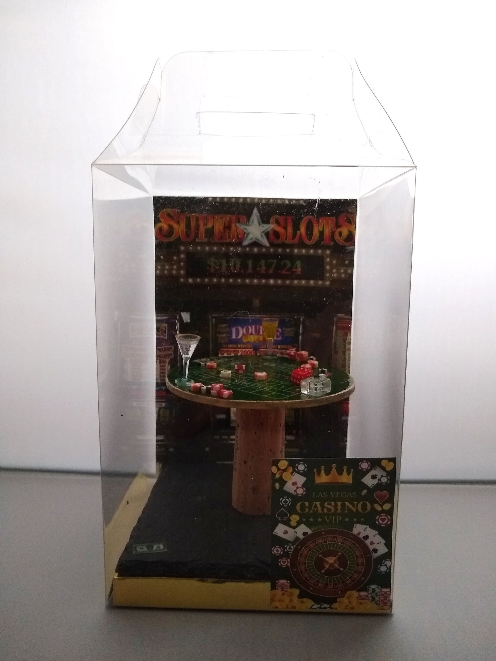 Gambler Craps Table Miniature Diorama Casino Gift Idea Gambling Silly ...