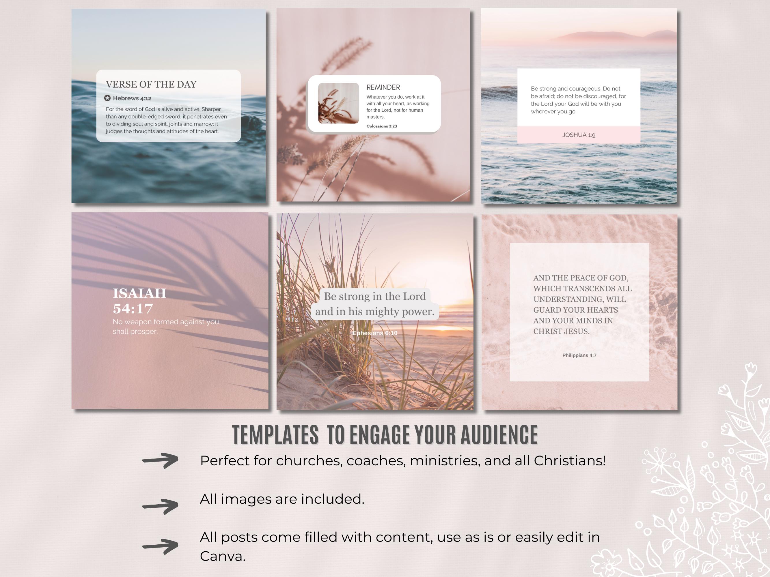 Christian Instagram Posts, Bible Verses Instagram, Christian Canva ...