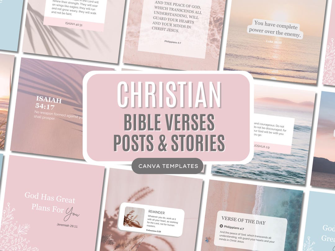 Christian Instagram Posts, Bible Verses Instagram, Christian Canva ...
