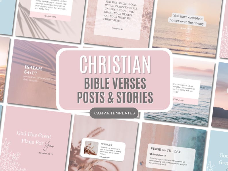 Christian Instagram Posts, Bible Verses Instagram, Christian Canva ...