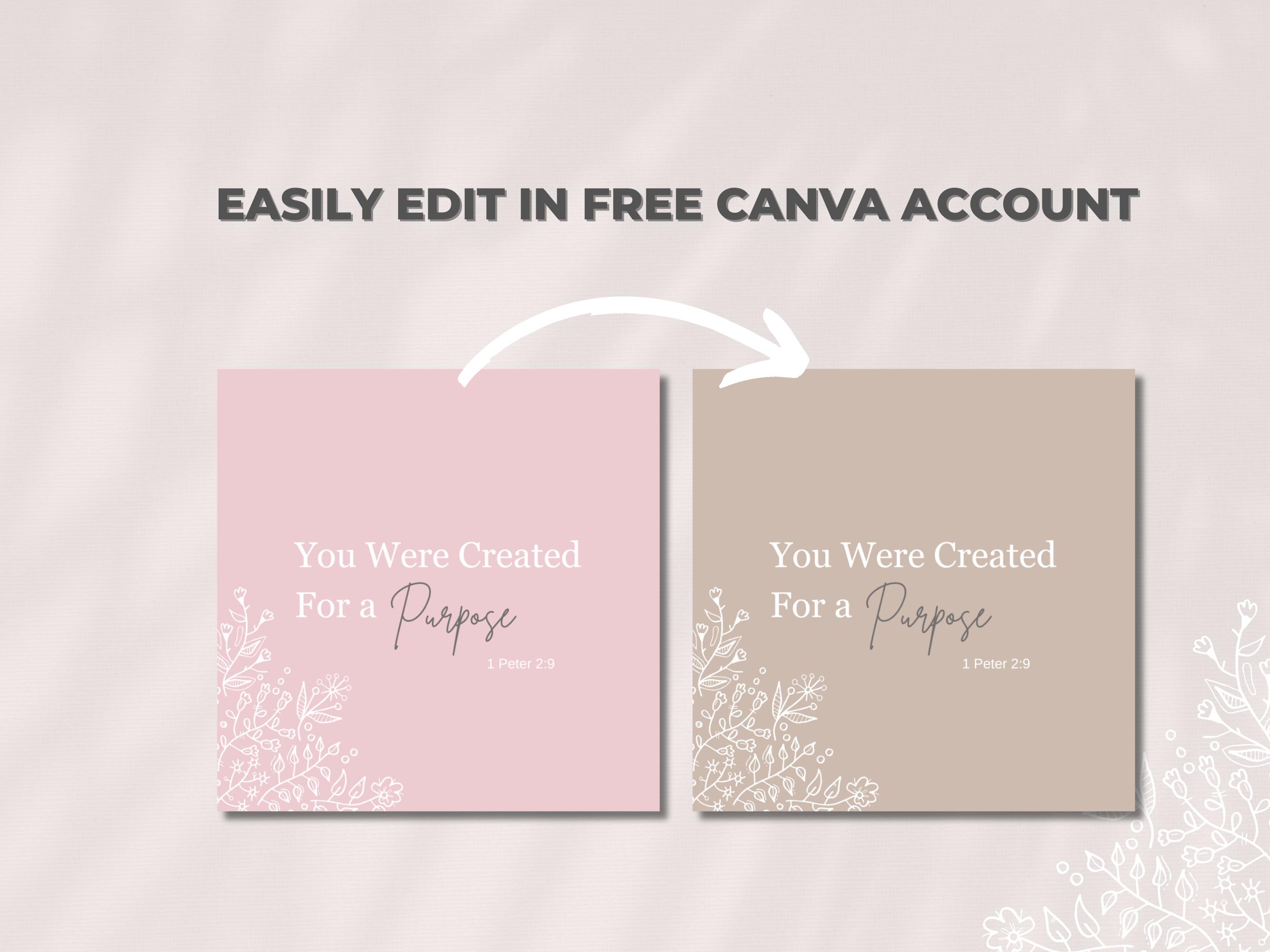 Christian Instagram Posts, Bible Verses Instagram, Christian Canva ...