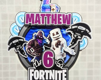 Fortnight Cake Topper - Etsy UK